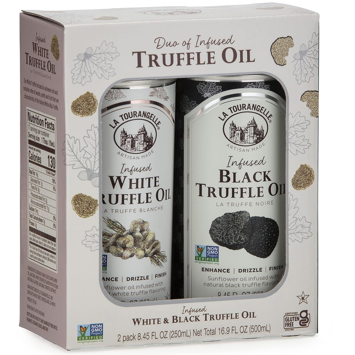 White Truffle Oil & Black Truffle Oil Set, Gift Box – La Tourangelle